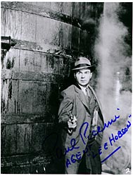 Paul Picerni Autographed Photos Frame